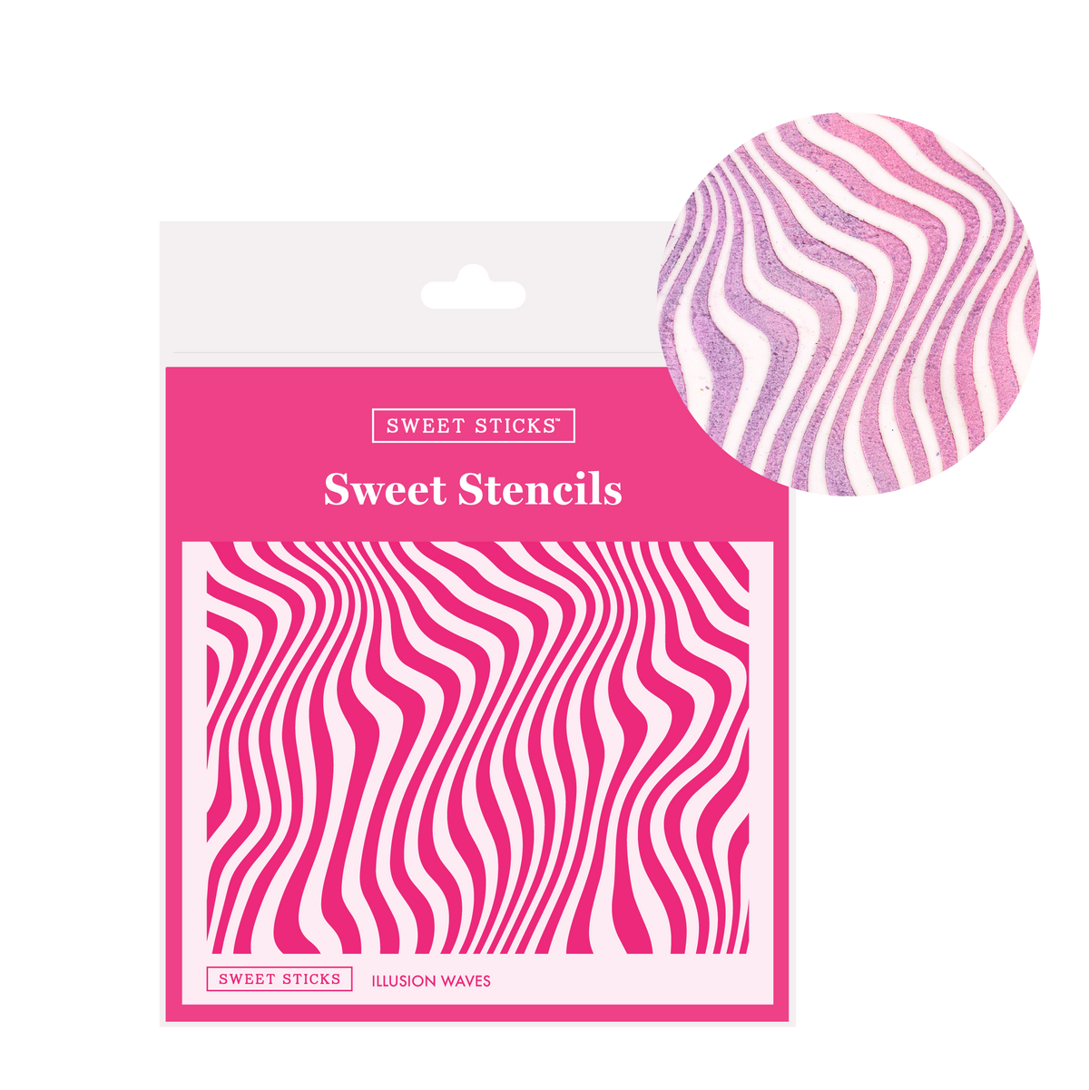 Illusion Waves Sweet Stencil — Sweet Sticks